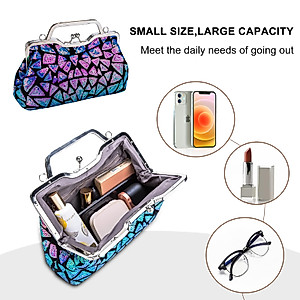 Rkrouco 1920s Vintage Beaded Clutch Evening Bags Pearl Flapper Handbag for Women Wedding Party