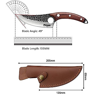 Smith Chu Forged Viking Knives, Husk Chef Knife Butcher Knives Hussk Fishing Filet & Bait Knife Japanese Chef Knife Boning Knife Japan knives Meat Cleaver for Kitchen or Camping