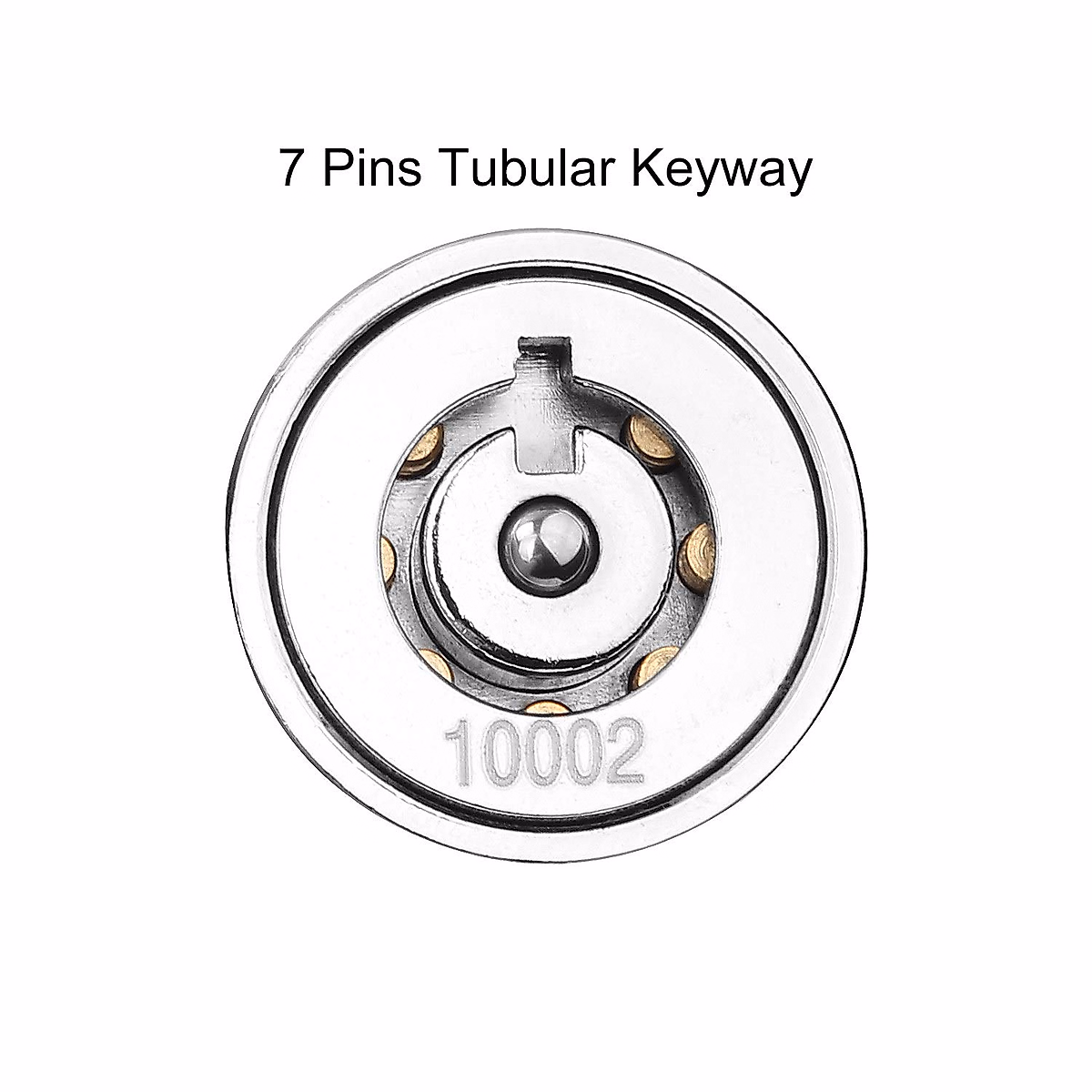 STARVAST Tubular Key Lock for Vending Machines, Zinc Alloy, Chrome, 2 Pack