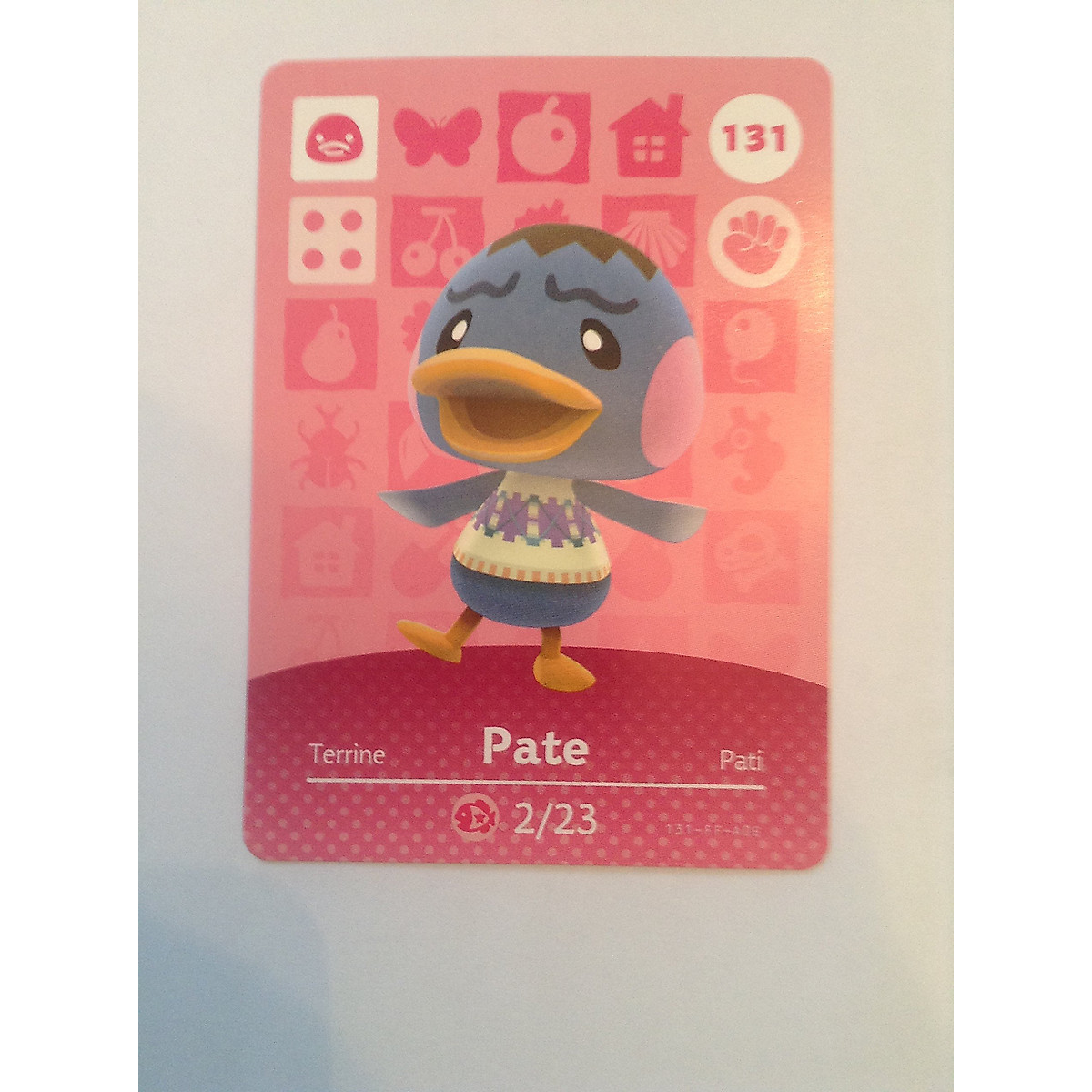 Nintendo Animal Crossing Happy Home Designer Amiibo Card Pate 131/200 USA Version