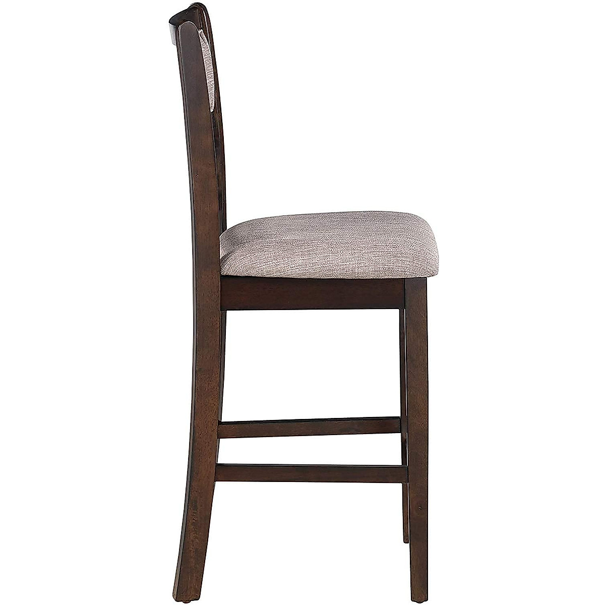 New Classic Furniture Gia 5-Piece Dining Table with Four Chairs, 42" Counter Set, Cherry