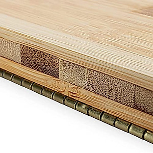 Camco 43423 Bamboo Accents RV Countertop Extension - Mounts Directly to Your Existing Countertop - Food Safe Construction - 12-Inches (L) x 13 ½-Inches (W) x ¾-Inch (Thick)