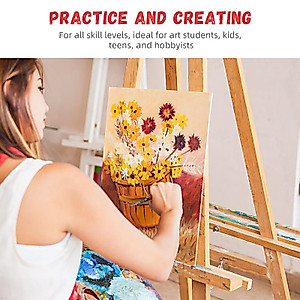 Simetufy 36 Pack 8x10 Inch Canvas Boards for Painting, Blank Canvas Panels Gesso Primed Acid-Free 100% Cotton Canvases for Acrylics Oil Watercolor Tempera Paints