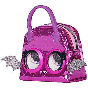 Purse Pets Micros, Baddie Bat Mini Kids Purse with Eye Roll, Shoulder Bag Crossbody Purse Accessories, Girls Coin Purse & Tween Gifts