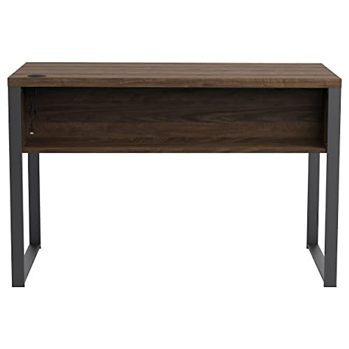 Coaster Furniture Pattinson 3-Drawer Aged Walnut and Gunmetal Writing Desk 47.25" W X 23.5" D X 30" H 803370