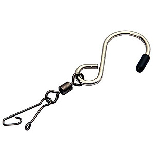 10pcs Swivel S Hooks Clips Hanging Wind Spinners for Chimes Crystal Twisters，Spinning Windsocks and Any Kites, Flower Pots, Plants, Bird Feeders, Solar Lights, Flags，Party Supply (Shook)