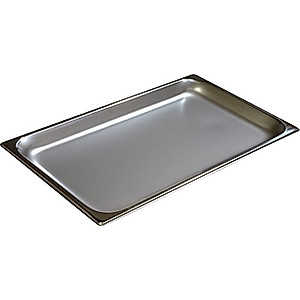 Carlisle FoodService Products 607001 DuraPan Light Gauge Stainless Steel Full-Size Steam Table Food Pan, 1" Deep (Pack of 6)
