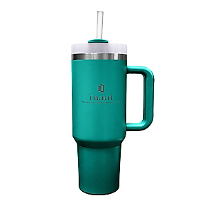 inani 40oz Tumbler With Handle And Straw, Insulated Travel Cup, Leak-Resistant, Spill-Proof Lid, Dishwasher Safe, BPA-Free, Double-Wall Insulated Premium Mug For Hot Or Iced Beverage, Aspen Green