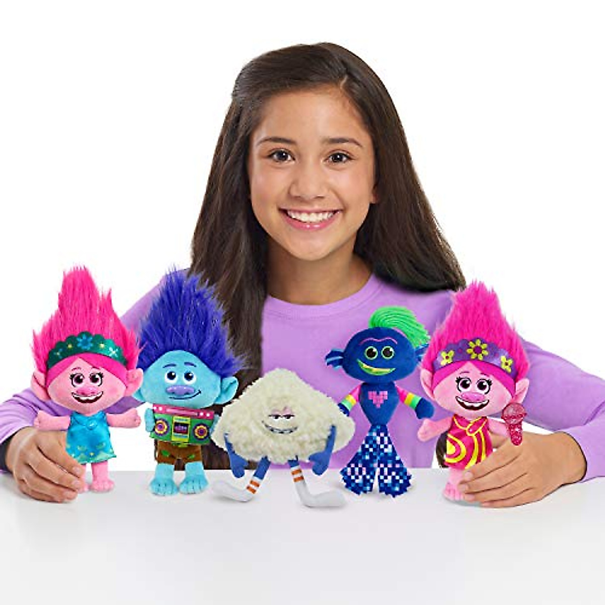 DreamWorks TrollsTopia 8 inch Small Plush Poppy, Kids Toys for Ages 3 Up by Just Play