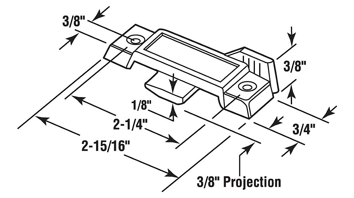 Prime-Line Sash Lock for Sliding Windows - Secure & Durable