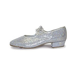 Roch Valley Women's Low Heel Effect Tap Shoes, Silver Hologram, 8
