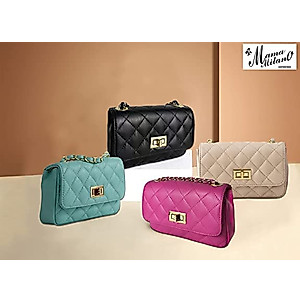 MamaMilano Women's Italian Handmade Genuine Leather Cleo Shoulder Bag/Purse/HandBag/Totebag With Beautiful Shoulder Strap (22 x 5 x 13 cm) - Beige