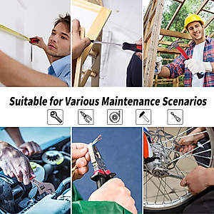 Tool Set with Tool Box, Household Tool Kit, General Home/Auto Repair Tool Set, Storage Case Socket Wrench Sets for Home Maintenance, Perfect for Handyman, Homeowner, Dryer(Black)