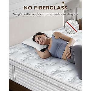 BedStory Full Mattress - 12 Inch Hybrid Mattress in a Box - Individual Pocket Springs and Memory Foam for Pressure Relief and Motion Isolation, CertiPUR-US