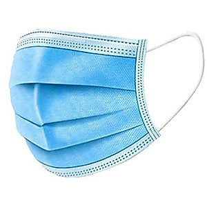 50 PACK Face Mask 3 ply Disposable Protection Masks Mouth Cover. High Permeability Breathpure, No Odor and Winters Comfortable, for Adults Man and Womens, Ships from USA