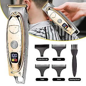 HPLRZXI Hair Clippers ,Professional Cordless Hair Cutting Kit Beard Trimmer Barbers Men Women Kids Clippers Set Rechargeable Grooming Kit.