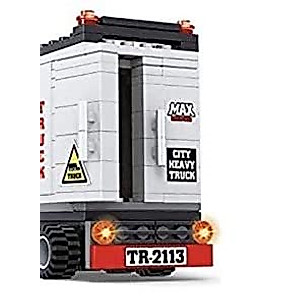 General Jim's Semi Truck Building Blocks Nicely Detailed Realistic Toy Truck Modular Building Block Bricks Model Truck or Toy Set Brick Truck for Teens and Adults