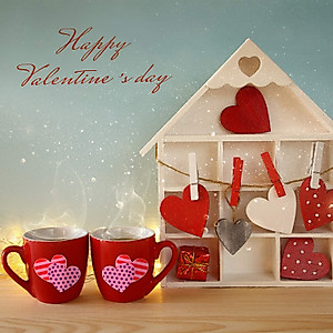 Blulu 900 Pieces Valentine's Day Heart Foam Stickers Self Adhesive Heart Shape Sticker for Wedding Valentine's Day Decoration Art Crafts