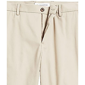 Amazon Essentials Men's Classic-Fit Wrinkle-Resistant Flat-Front Chino Pant (Available in Big & Tall), Khaki Brown, 38W x 30L