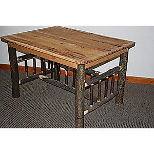 Rustic Hickory Dining Table