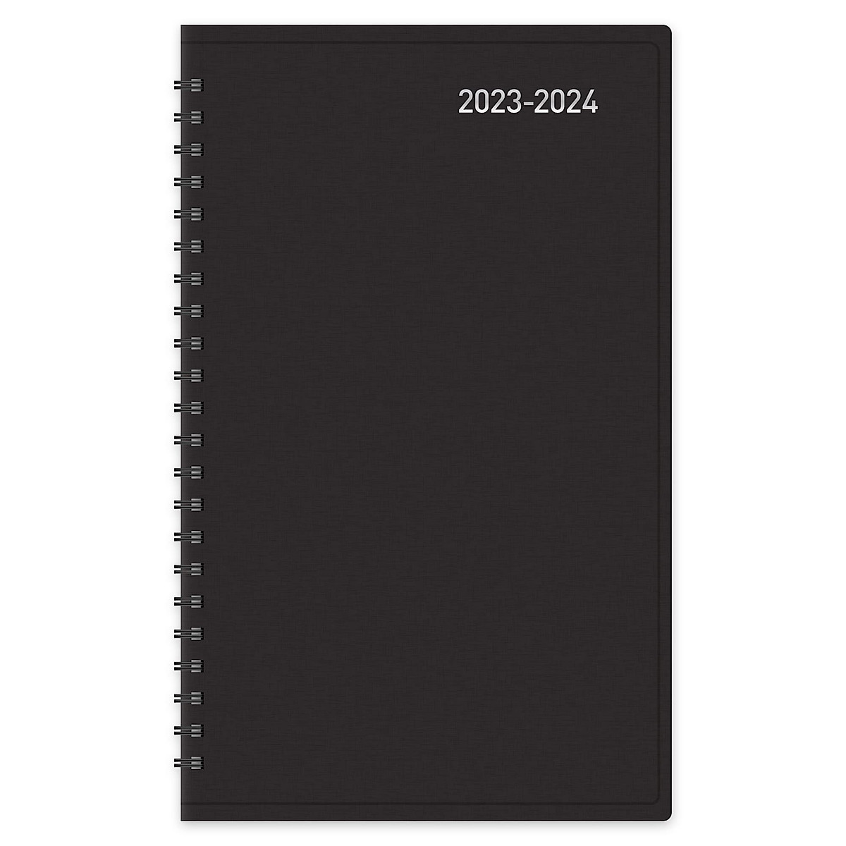 2023-2024 Office Depot® Brand 14-Month Weekly/Monthly Academic Planner, 5" x 8", 30% Recycled, Black, July 2023 to August 2024