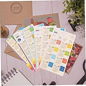 MAGICLULU 27 Packs Calendar Index Stickers Book tabs 2023 Binder Office Planner tabs Numbers Stickers Colored Labels Digital Notepad Month Index Stickers DIY Calendar Sticker tabs