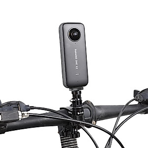 PellKing Bike Handlebars Mount for Insta360 one X3/X2/X,All Metal Made Bicycle Mount with 360 Rotation Function,Fast Installing Camera Holder Compatible with Insta360 One X/X2