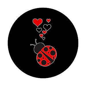 Cute Ladybug Hearts - I Love Ladybugs OK? PopSockets PopGrip: Swappable Grip for Phones & Tablets