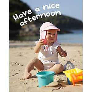 Camptrace Baby Swim Hat UPF 50+ UV Protection Sun Hat Baby Beach Hat for Baby Boys Girls Light Pink