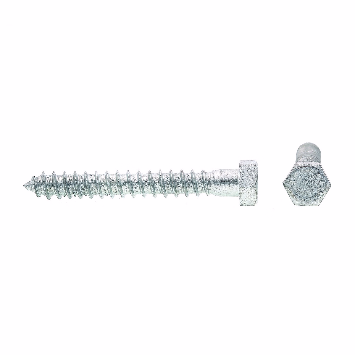 Prime-Line 9056313 Hex Lag Screws, 3/8 In. X 3 In, A307 Grade A Hot Dip Galvanized Steel (25 Pack), Zinc