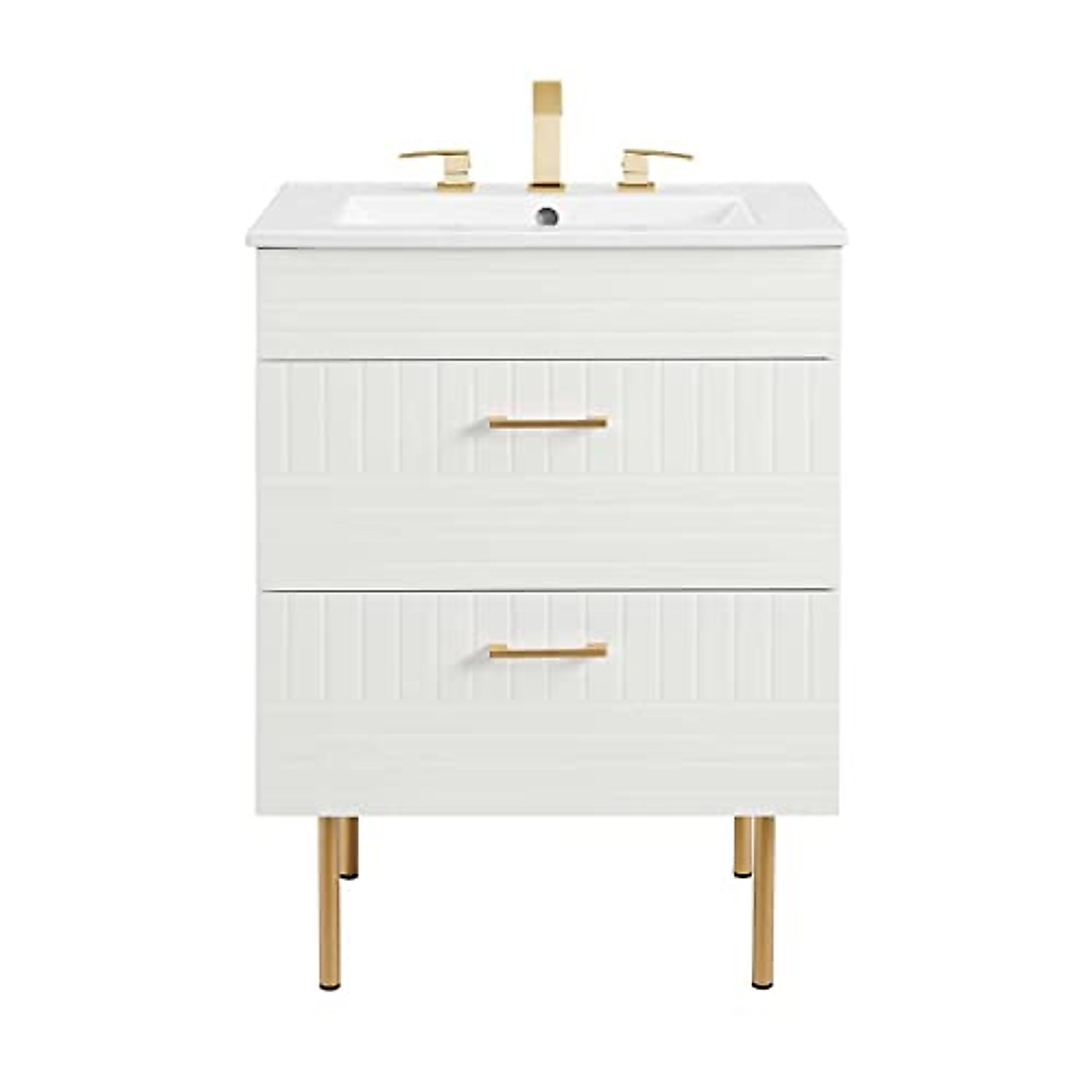 Modway Daybreak Bathroom Vanity, 24" with White Sink
