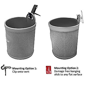 FH Group Silicone Dash/Vent Mounted Cup Holder Smartphone, IPhone, Galaxy Coin Grip Burgundy