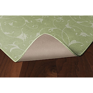 Brumlow Mills Caitlin Simple Home Indoor Floral Print Pattern Area Rug Perfect for Any Living Room Decor, Bedroom Carpet, Dining Room, Kitchen or Entryway Rug, 2'6" x 3'10", Green