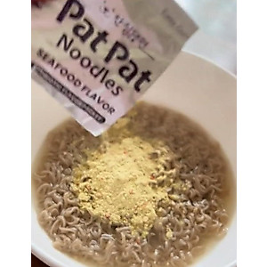 Pat Pat Noodles - Ramen for Dogs (Seafood Flavor) Pack of 3, Instant Ramen, Dog Noodles, Probiotics for Dogs