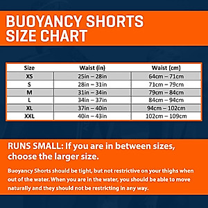 ZONE3 Neoprene Buoyancy Shorts 'Originals' 5/3mm (Black/Blue, X-Small)