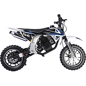 MotoTec MT-DB-52cc-Warrior-Black Kids Warrior 52cc 2-Stroke Gas Dirt Bike Black