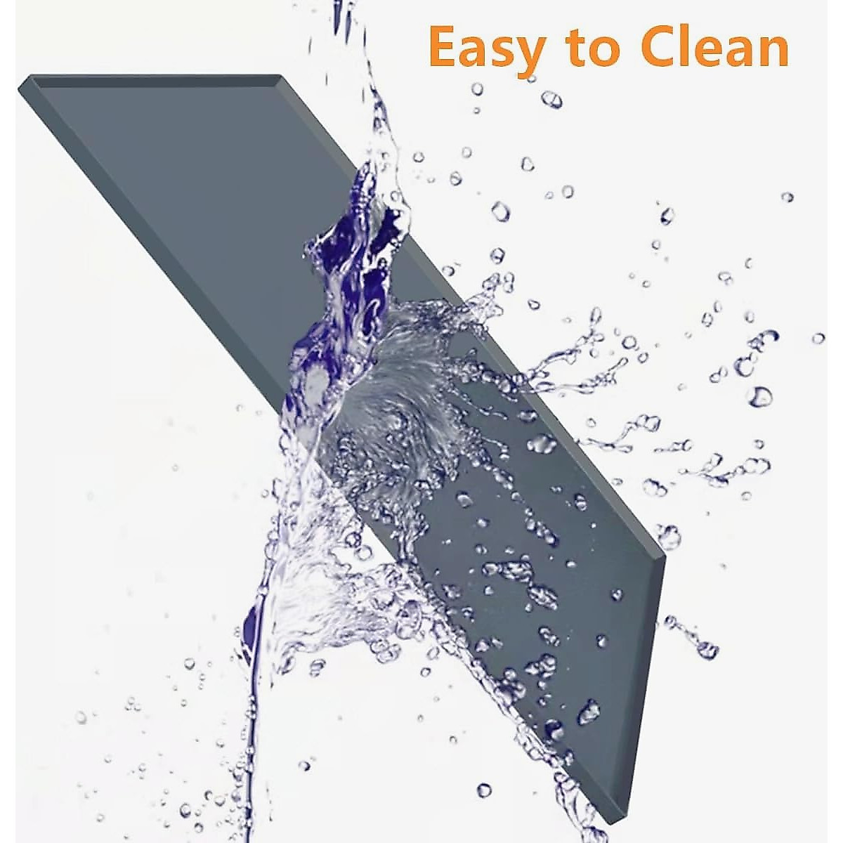 Dog Food Mat - Silicone Dog Mat for Food and Water - 28" x 18" Large Pet Feeding Mats - Waterproof Dog Cat Bowl Mat with High Edges to Prevent Water Food Spills