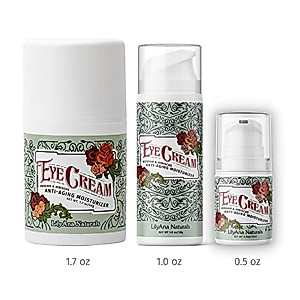 LilyAna Naturals Eye Cream - Eye Cream for Dark Circles and Puffiness, Under Eye Cream, Anti Aging Eye Bag Cream, Improve the look of Fine Lines and Wrinkles - Skin Care Products - 1.7 oz