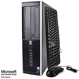 HP Professional Desktop Computer PC - Intel Quad Core i5 3.2-GHz, 8GB RAM, 240GB Solid State Drive, DVD, WiFi, Keyboard, Mouse, Windows 10 Professional (Renewed)