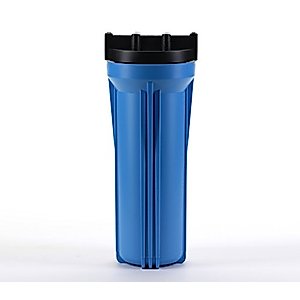 Hydronix HF3-10BLBK12PR Water Filter Housing 10" Blue Body Black Rib Cap RO, Whole House, Hydroponics - 1/2" w/PR