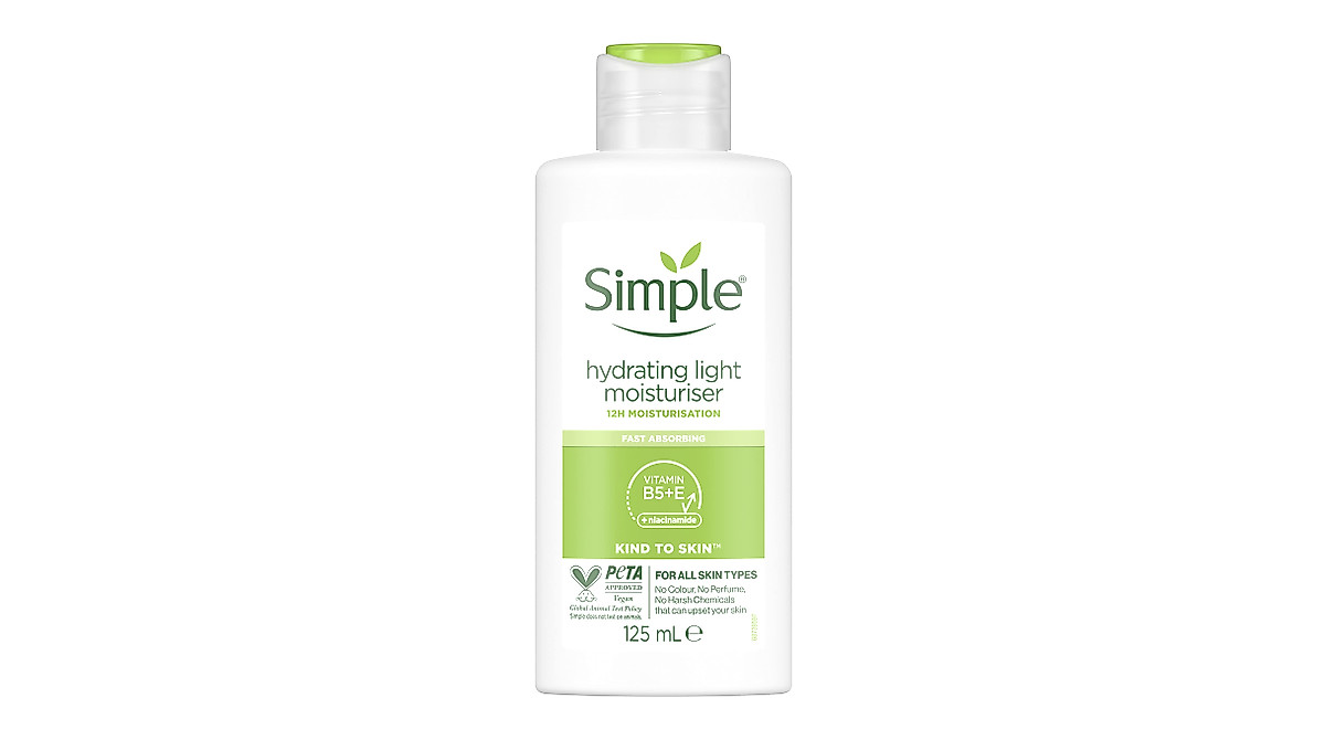 Simple Hydrating Light Moisturiser 125ml – Gentle, Refreshing Skin Care