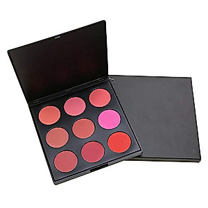Blusher Palette, Vodisa 9 Color Natural Make Up Blushing Set Face Sheer Matte Mineral Blush Kit, Cheek Base Foundation Pressed Powder Pallet Professional Facial Beauty Cosmetic Makeup Blush (1)