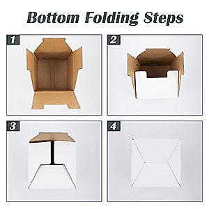 Cuyacili Prank Gift Boxes Nesting Gift Boxes Surprise Box White Carton Square Prank Box Funny Gag Gift for Weddings Anniversaries Birthday Packaging Presents 12 Nesting Cartons (1.9-6.3 Inch)