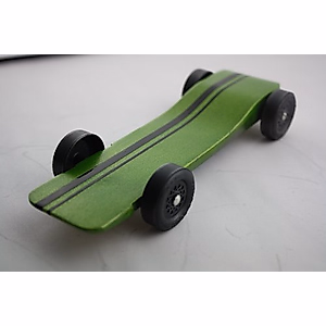 Derby Dust Car Kit Fast Speed Complete Ready to Assemble for Pine Wood Car Derby -Physics Lecture