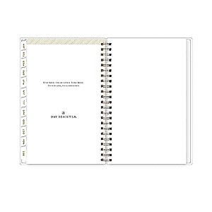 Blue Sky Day Designer 2024 Weekly and Monthly Planner, 5" x 8", Frosted Cover, Wirebound, Tile (101410-24)