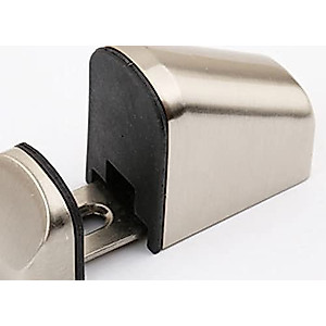 XVL Bathroom Glass Shelf 20 Inch Tempered Glass Rack Brushed Nickel GS3003AM