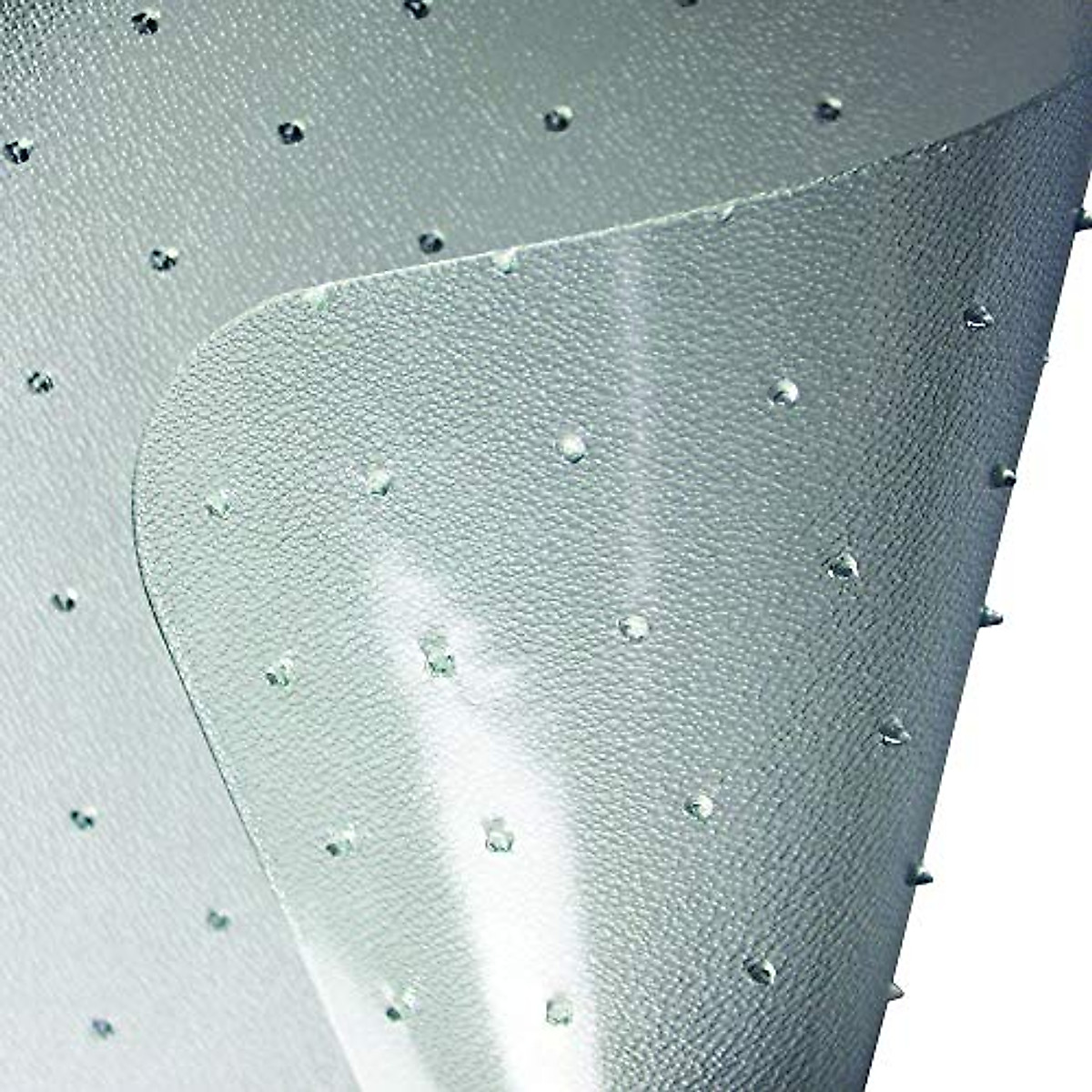 Amazon Basics Polycarbonate Office Chair Mat with Lip for Low to Medium Pile Carpet, ‎Rectangular, Clear, 47" x 35"