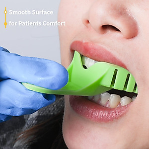 10 PCS Dental Impression Trays Disposable Plastic Small Medium Large Autoclavable Perforated Impression Trays Set Green