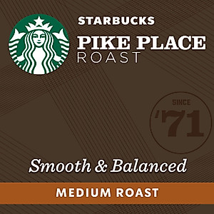 Starbucks by Nespresso Decaf Dark Roast and Medium Roast Pike Place Roast Coffee Capsules (100-count)