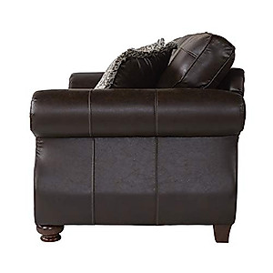 Roundhill Furniture Leinster Love Seats, Espresso